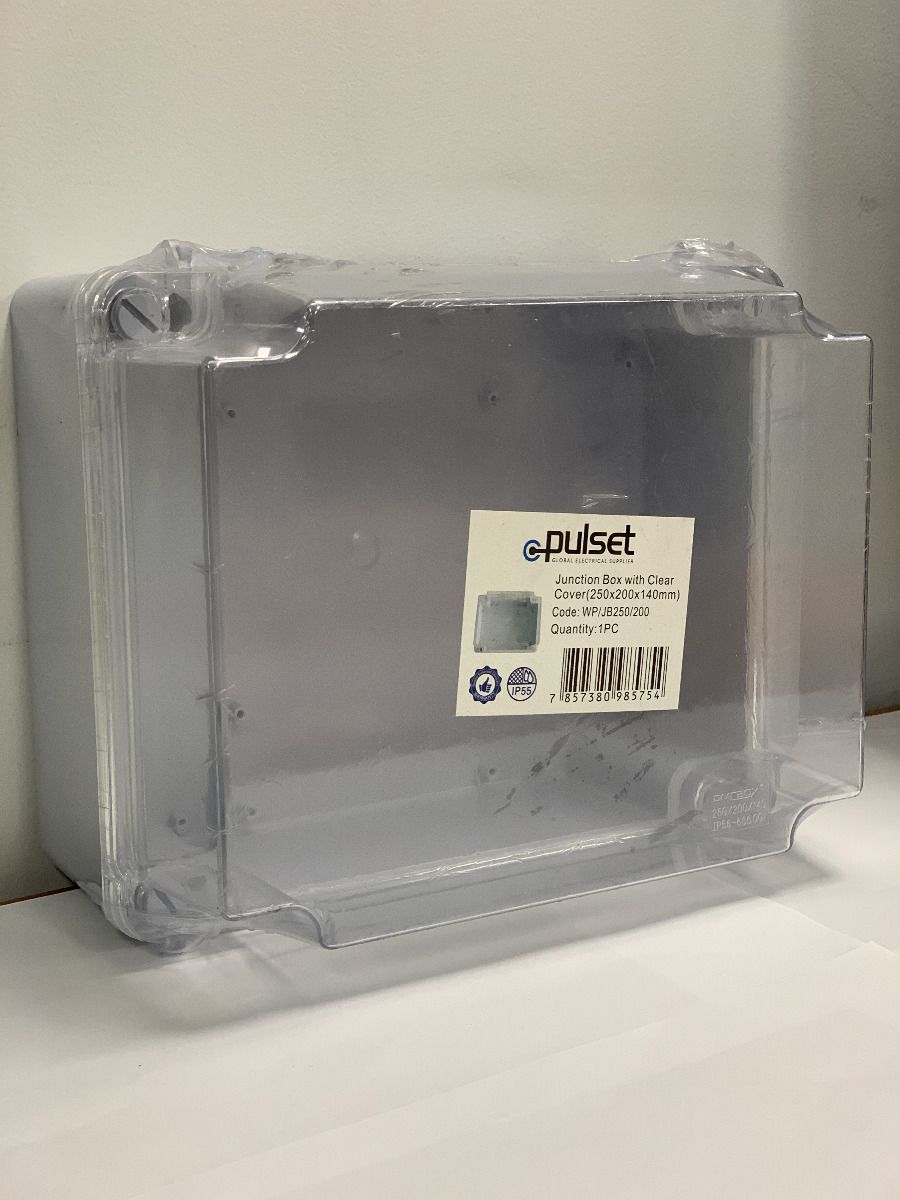 Weatherproof junction boc clear/lid