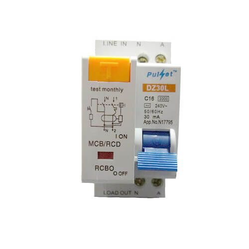 2 Pole MCB/RCD Electronic Combo (RCBO) | MCB & RCD combination