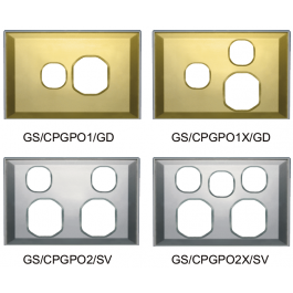 G Series Power Point Cover Plates | Power Point Cover Plate - Gold ...