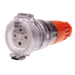 Three Phase 4 Round Pin Extension Sockets | Industrial Range ...