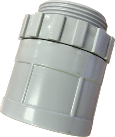 PVC Plain to Screwed Adaptor | Conduit . Ducting & Accessories | Cables ...